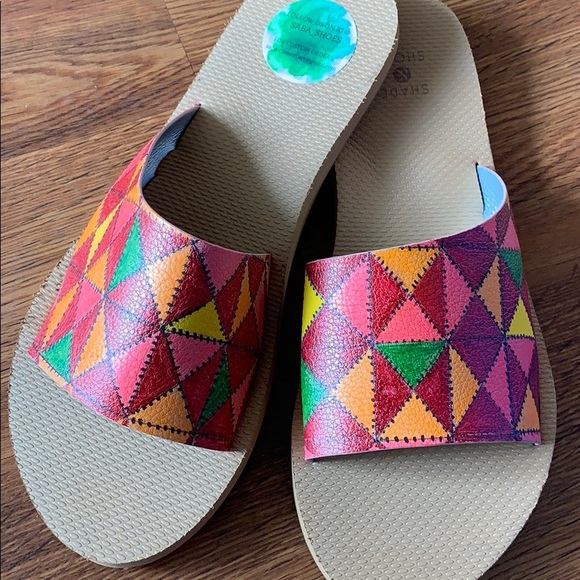 Shade & Shore | Shoes | Custom Paint On Shade Shore Slippers | Poshmark